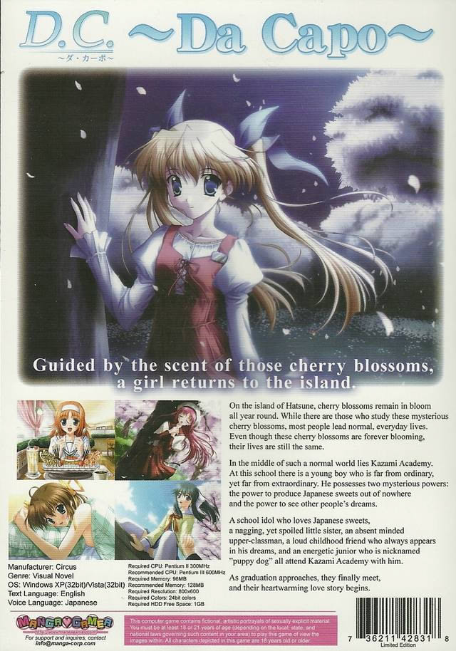 D.C. ~Da Capo~ | vndb