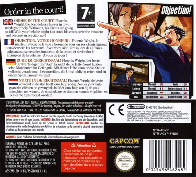Phoenix Wright : Ace Attorney - EU Edition | vndb